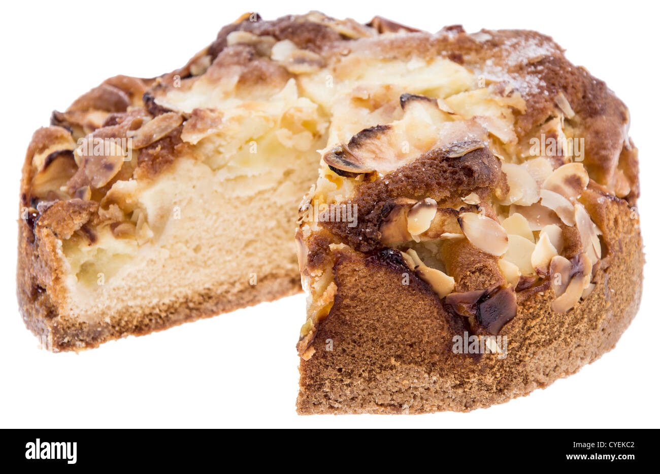 Fresh Apple Pie isolated on white background Stock Photo - Alamy