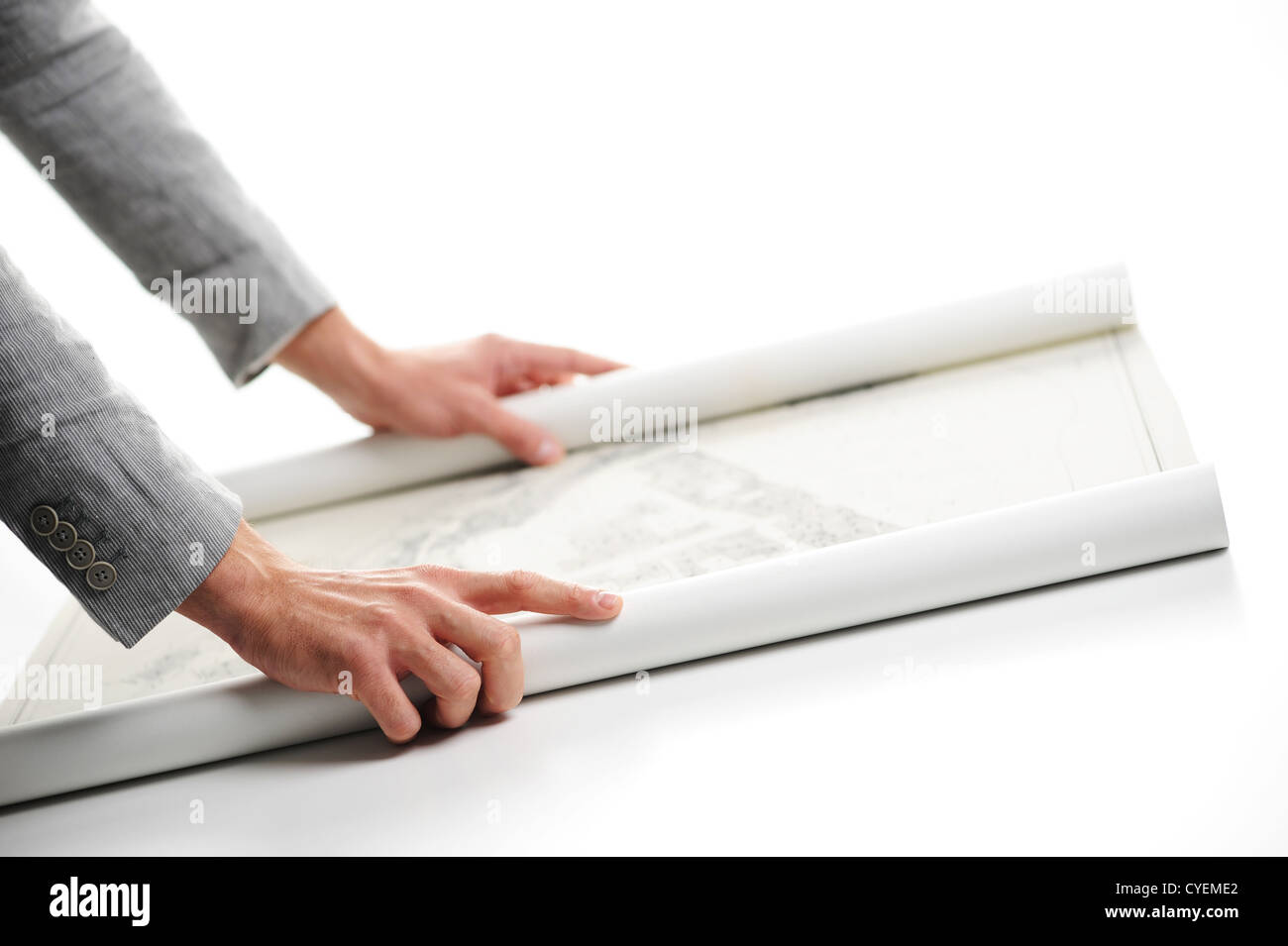 Open blueprint hi-res stock photography and images - Alamy