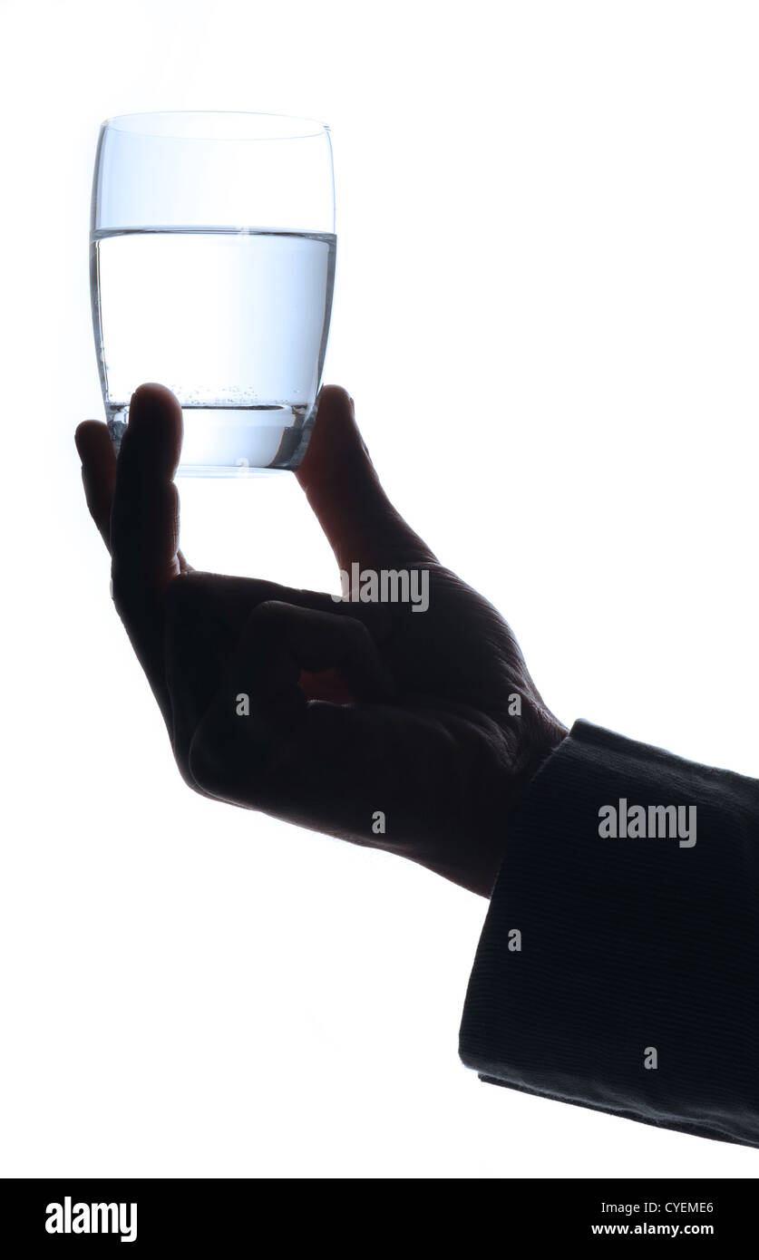 Drinking water hand Cut Out Stock Images & Pictures - Alamy