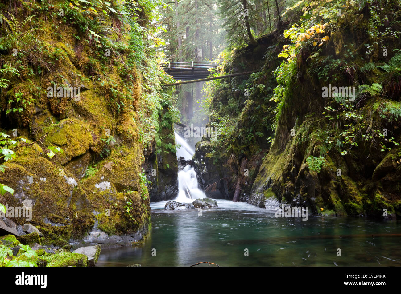 Sol Duc waterfall Stock Photo - Alamy