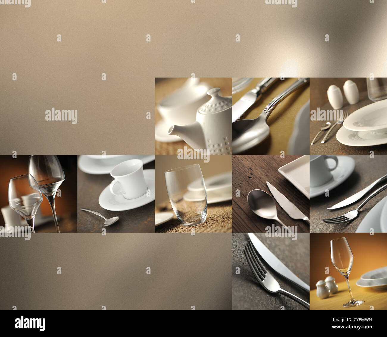 menu cover restaurant bar, collage Stock Photo - Alamy