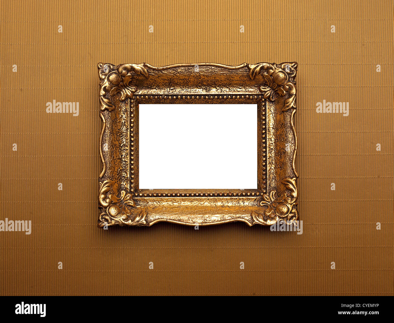 Old Gold Picture Frame Stock Photo - Alamy