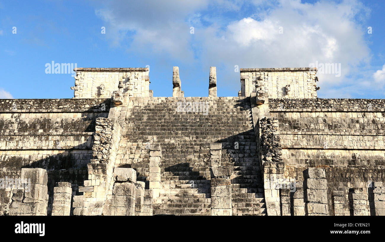 Chichen Itza feathered serpent pyramid, Mexico Stock Photo - Alamy