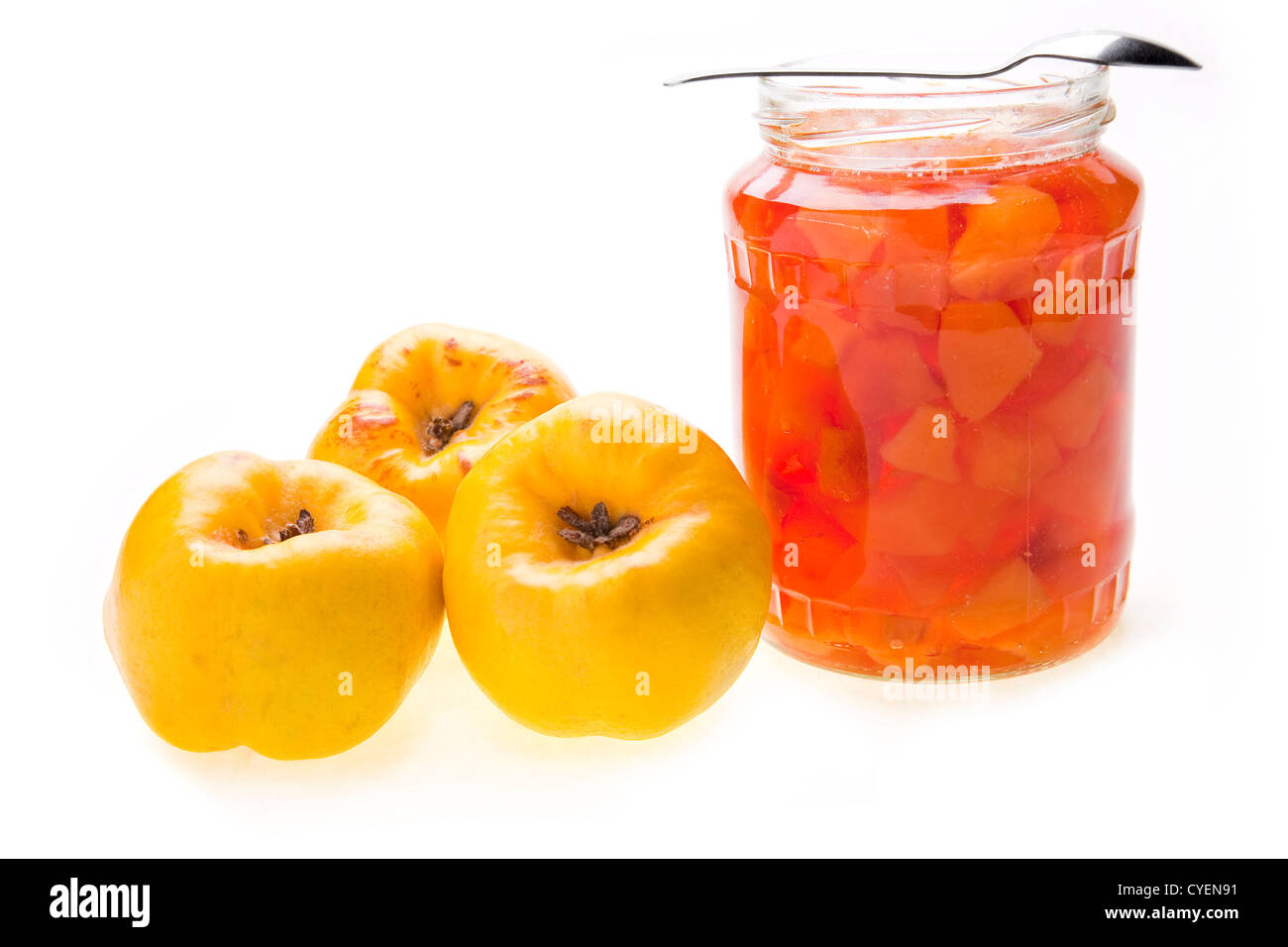 Quinces pear isolated on white background Stock Photo - Alamy