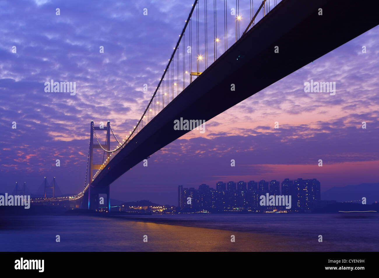 Tsing Ma Bridge in Hong Kong Stock Photo - Alamy