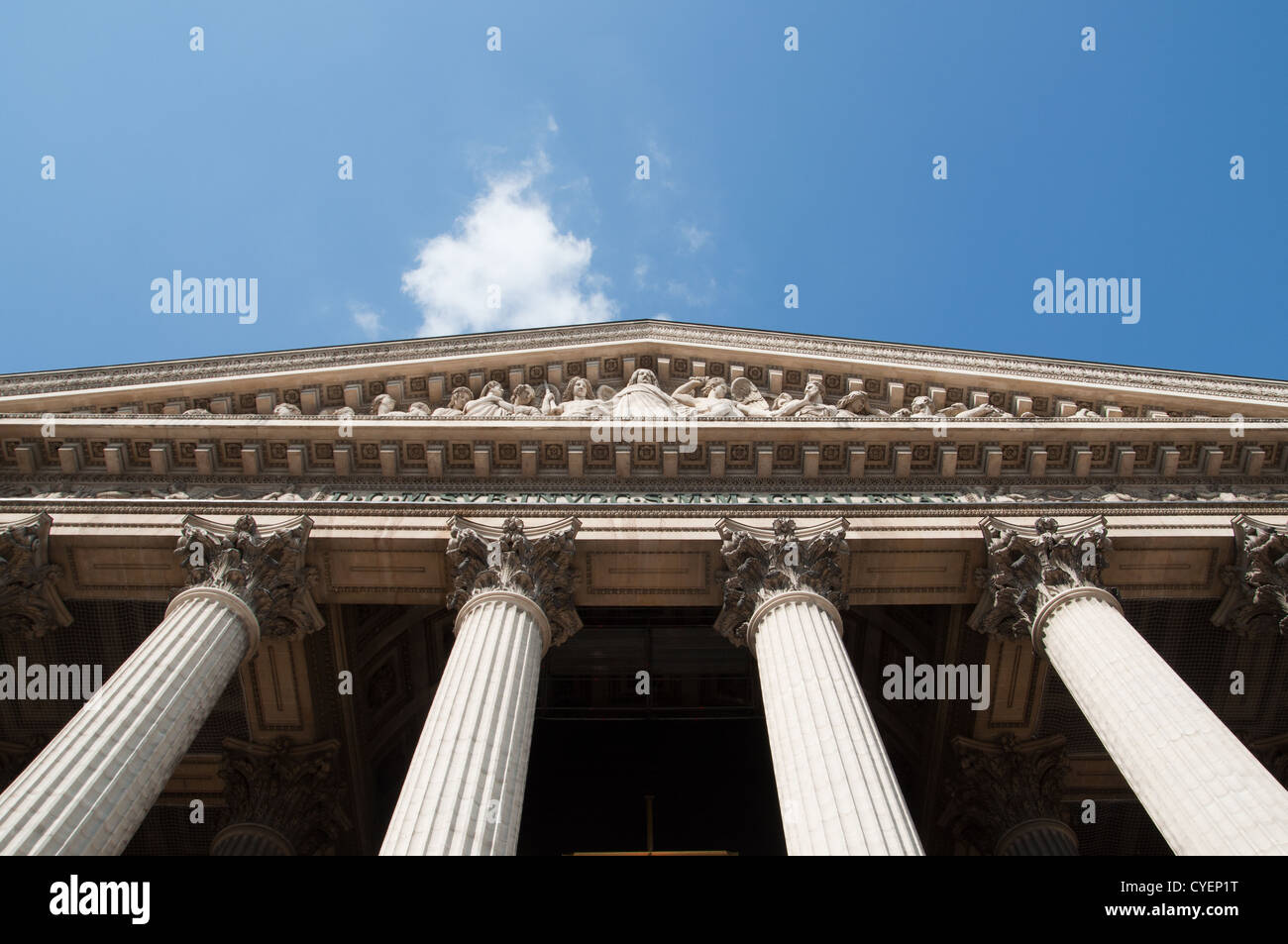 Building with columns in downtown Paris, France Stock Photo - Alamy
