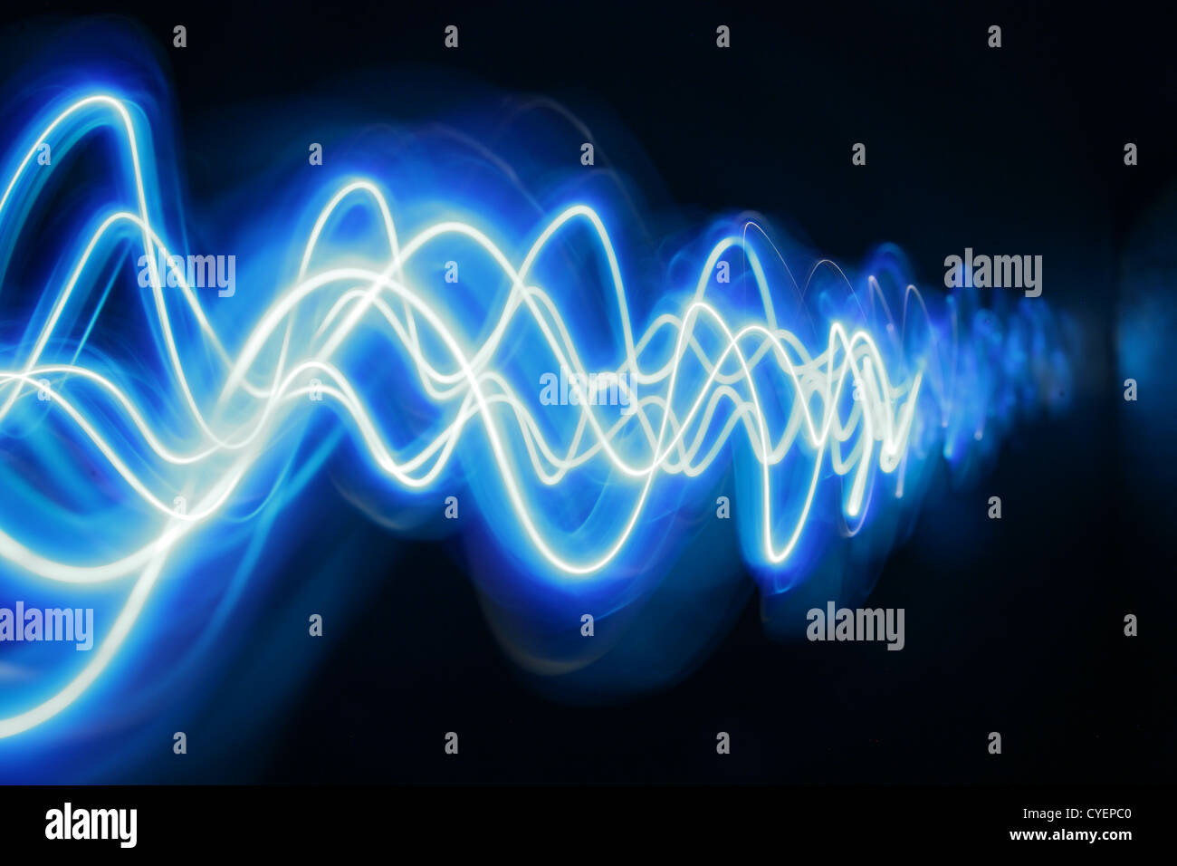 blue lighting wave Stock Photo - Alamy