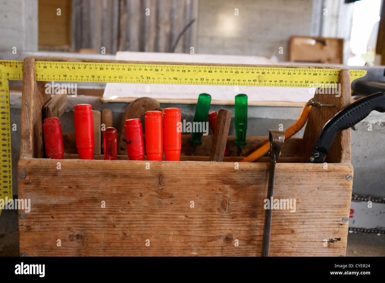 close-up of a tool box Stock Photo - Alamy