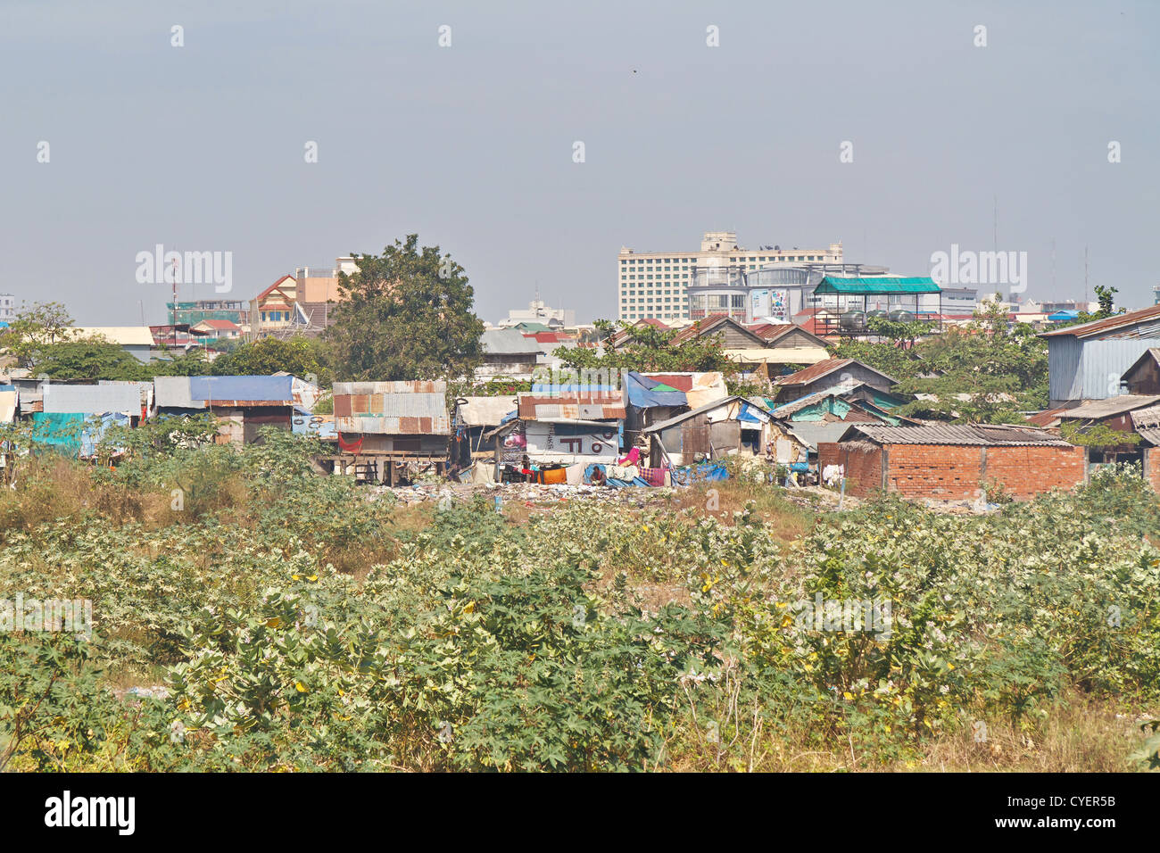 View over the renowned Dump Site Stung Meanchey in Phnom Penh, Cambodia ...
