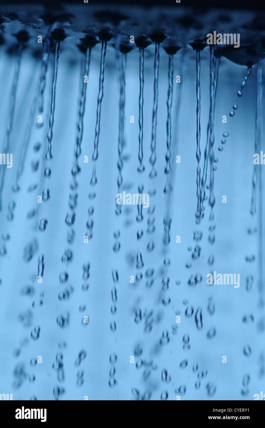 water drops falling from a shower indoors Stock Photo - Alamy