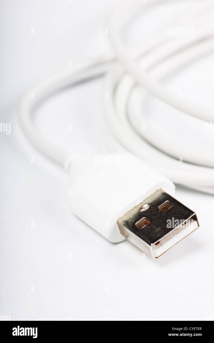 White usb cable hi-res stock photography and images - Alamy
