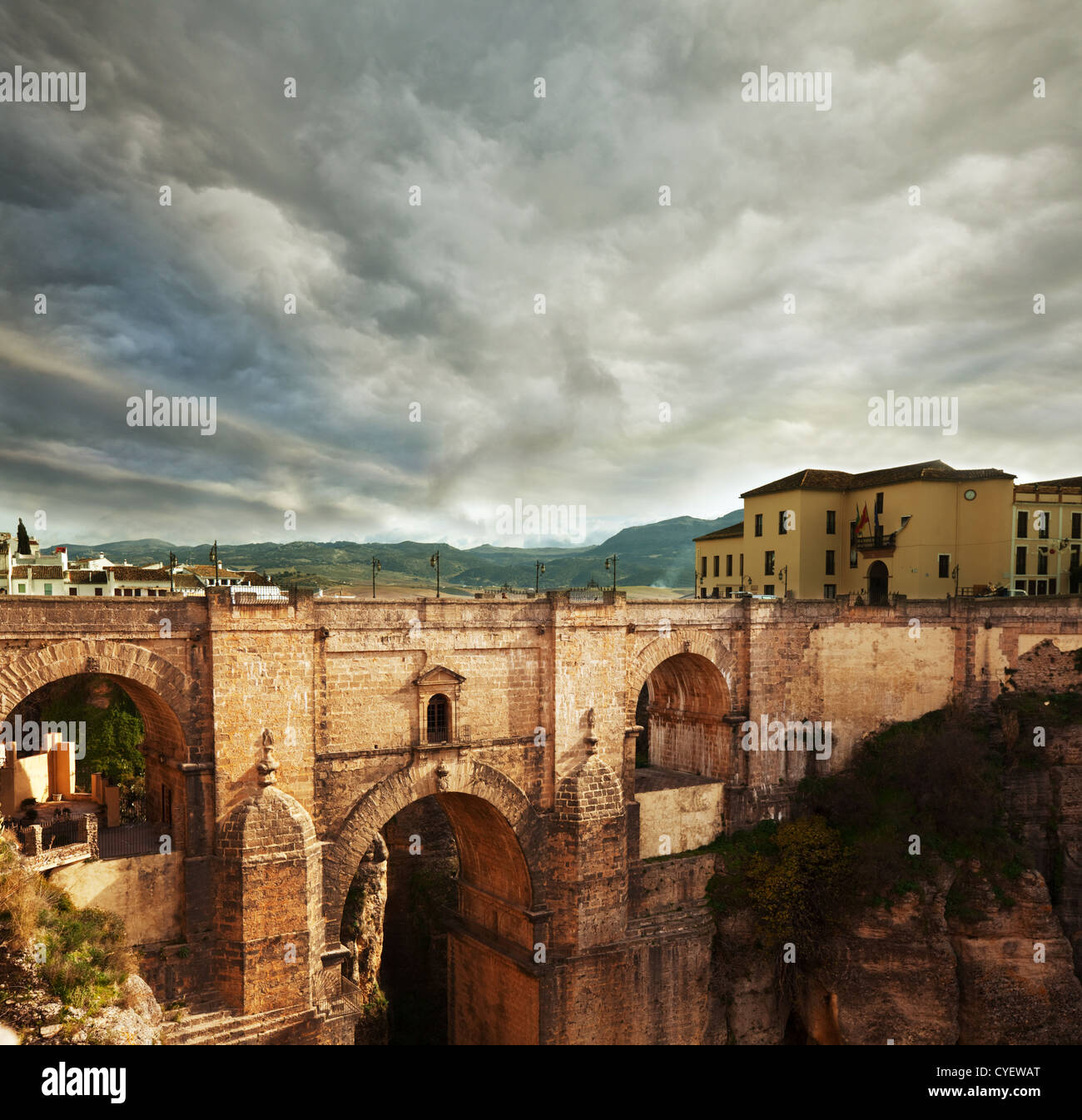 Bridge in Rondo,Spain Stock Photo - Alamy