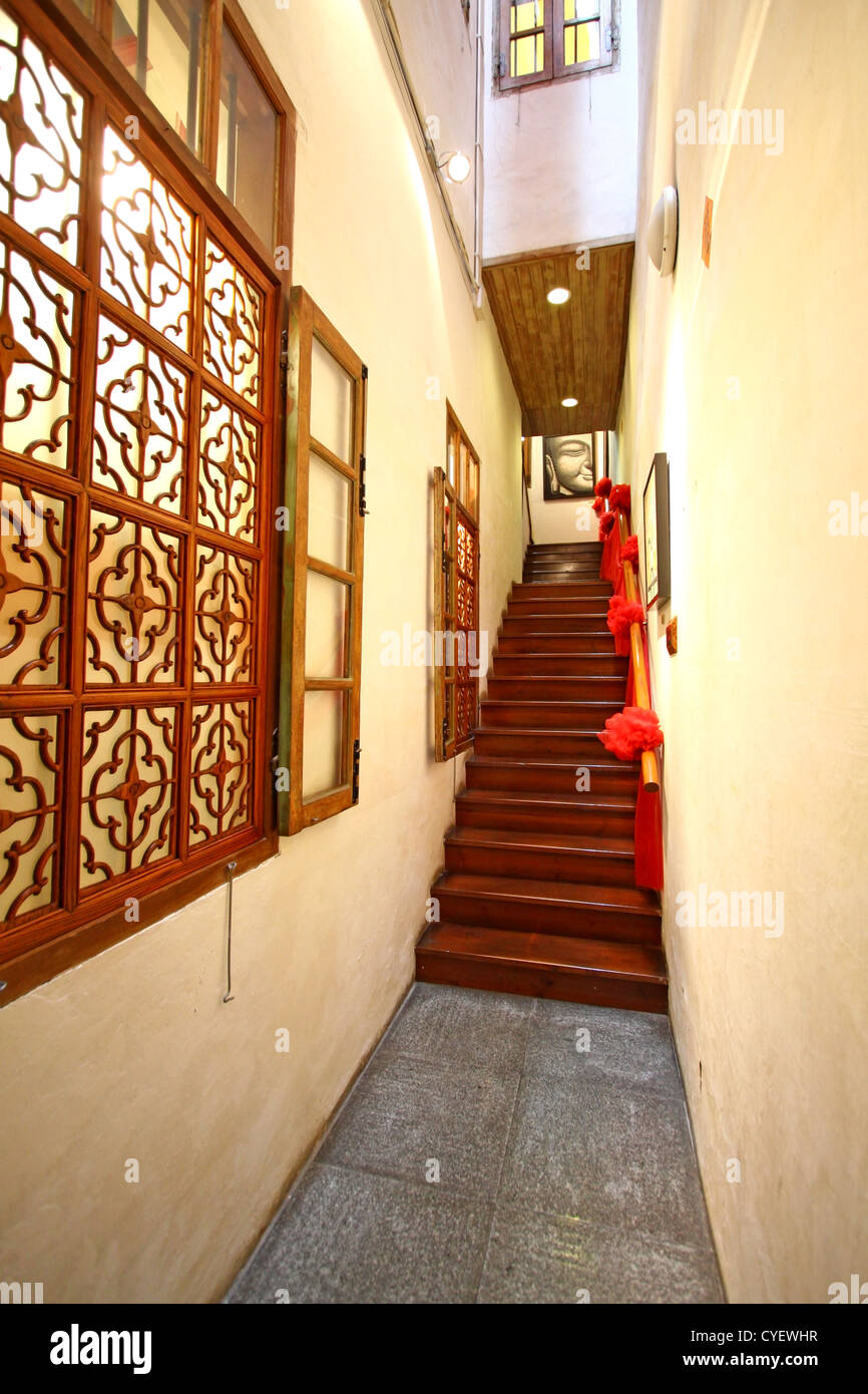 Corridor in a museum Stock Photo - Alamy