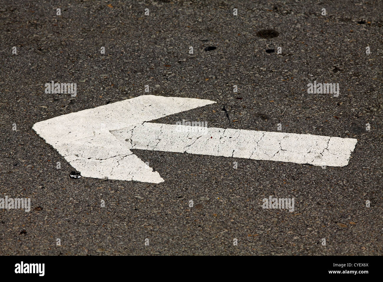 Moving forward sign on the floor Stock Photo - Alamy