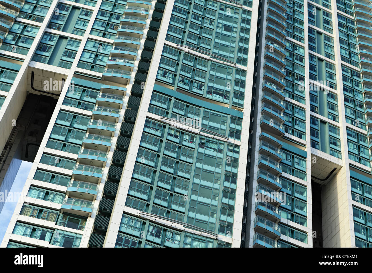 crowded apartment block Stock Photo - Alamy