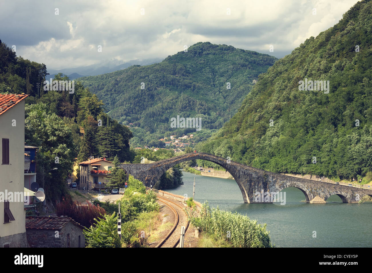 Devil s Bridge in Italy Stock Photo - Alamy