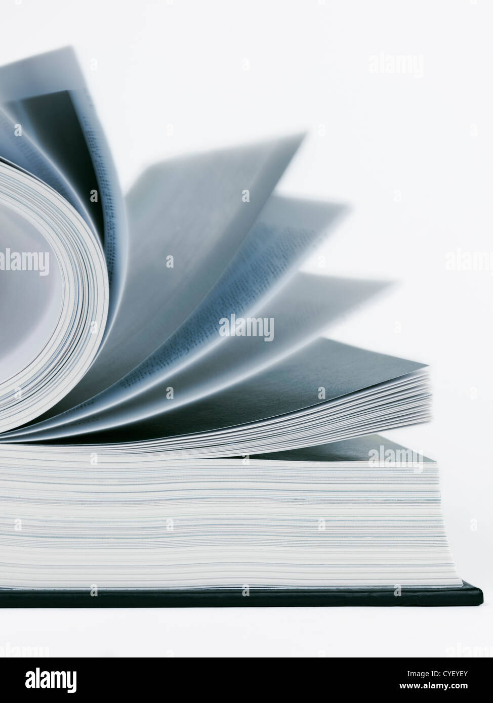 Pages turning on open book hi-res stock photography and images - Alamy