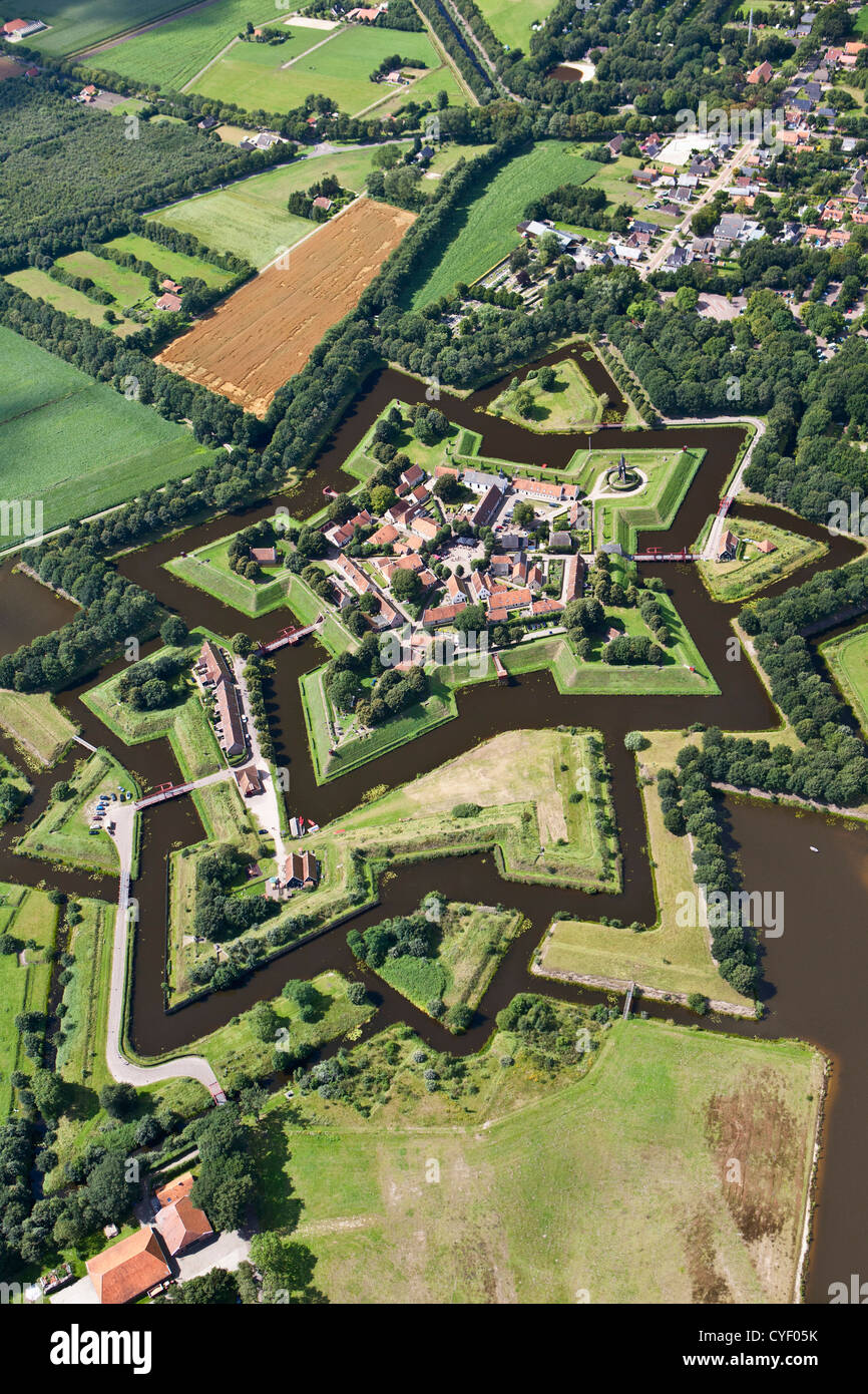 Bourtange, Star fort, Aerial