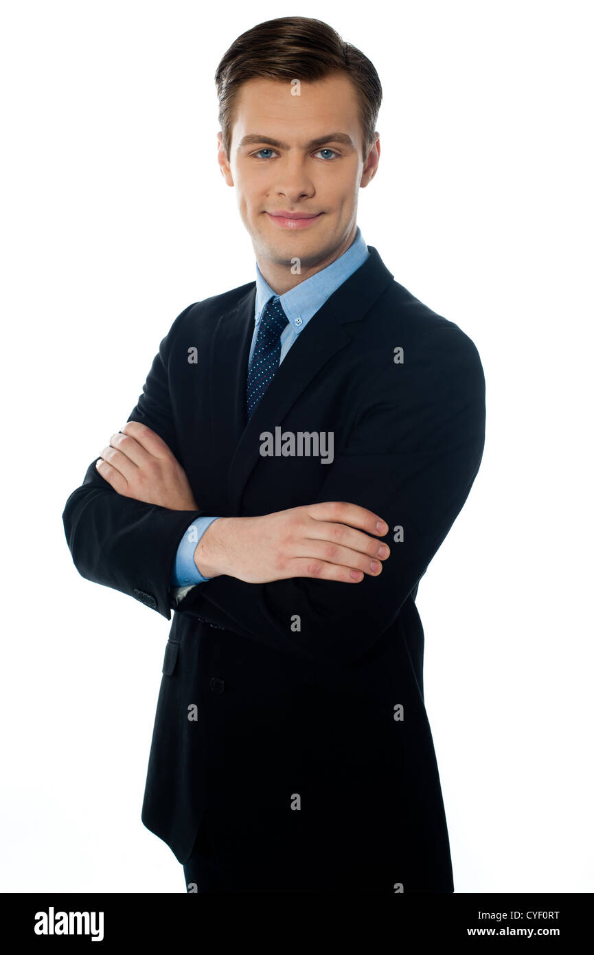 Executive businessman wearing a suit and tie hi-res stock photography ...