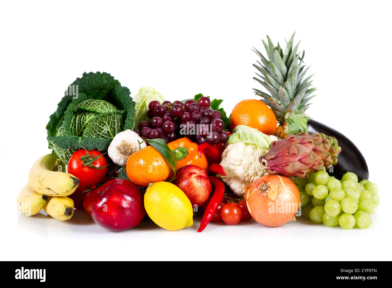 Vegetables fruits in white hi-res stock photography and images - Alamy