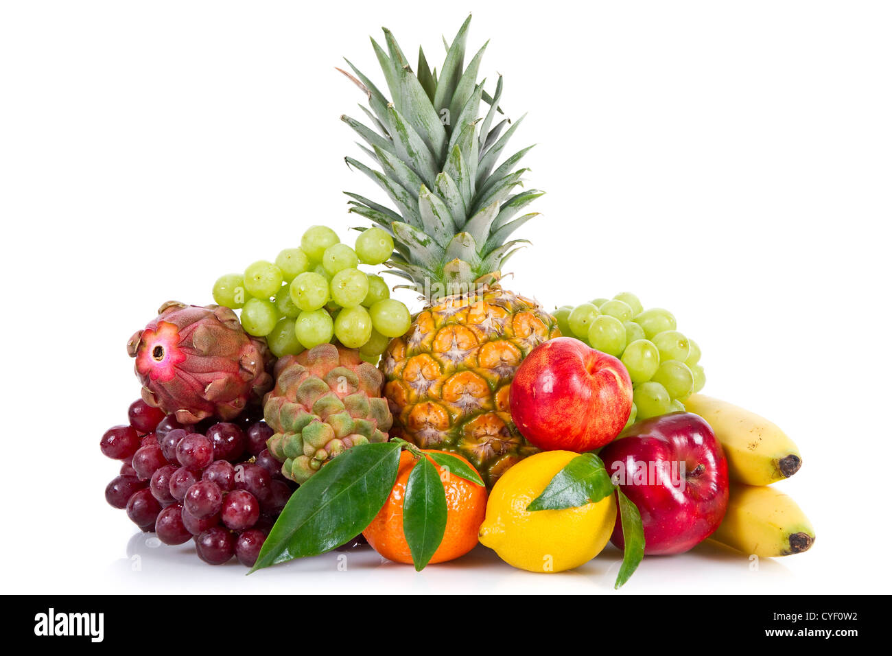 Fruits isolated on white background Stock Photo - Alamy