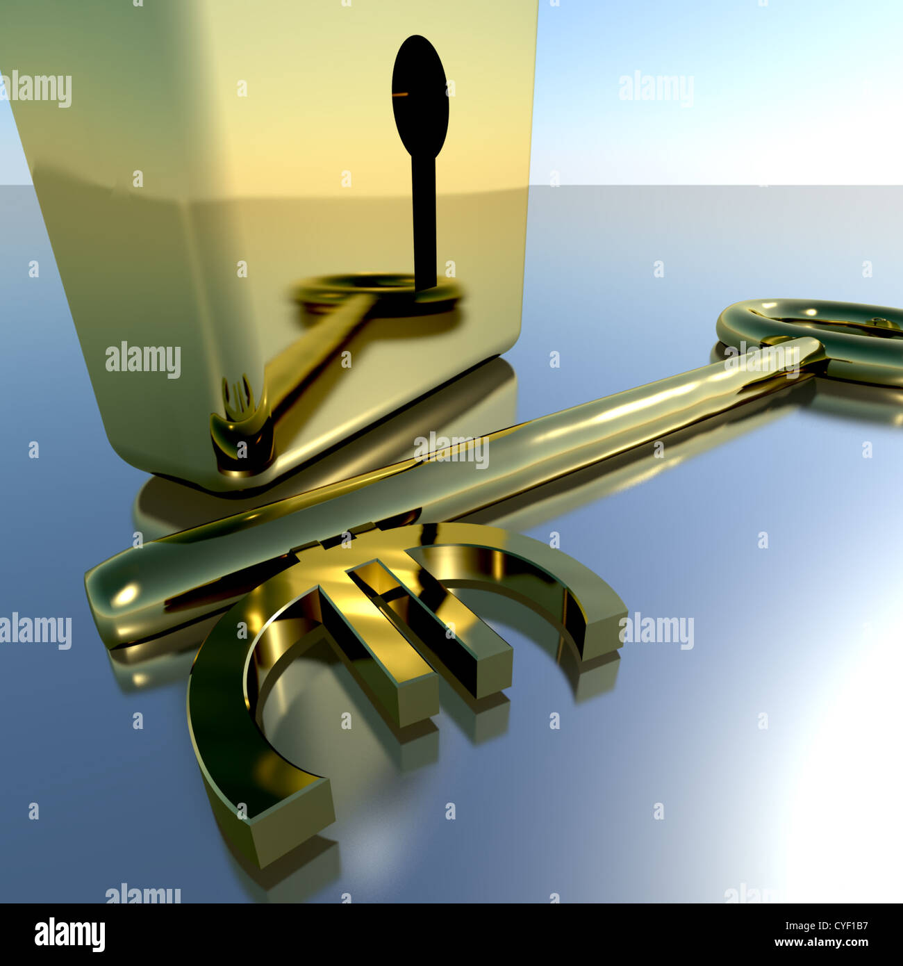 Gold padlock hi-res stock photography and images - Alamy