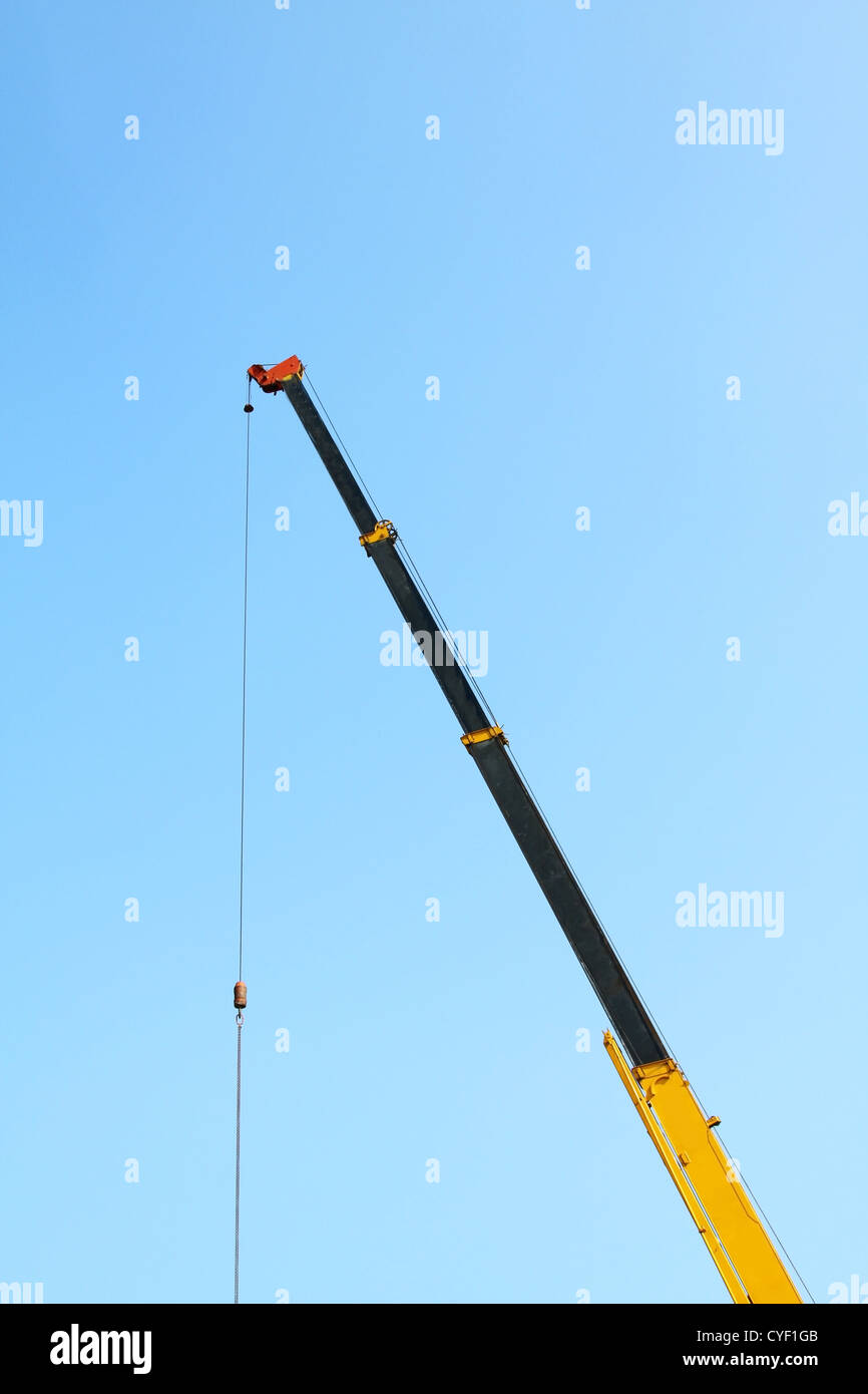 Crane in construction site Stock Photo - Alamy