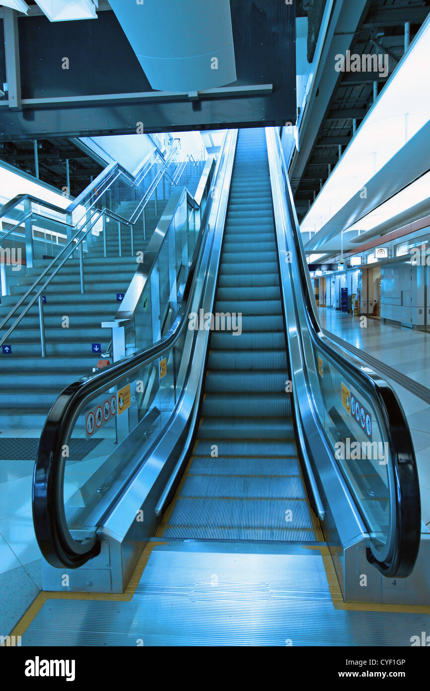 Stairs in train station Stock Photo - Alamy