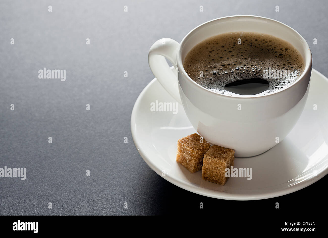 Close up photograph of a cup of coffee with copyspace Stock Photo - Alamy