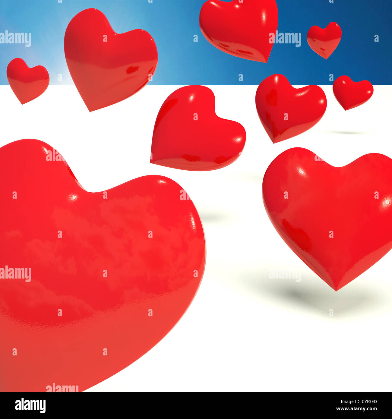 Falling hearts hi-res stock photography and images - Alamy