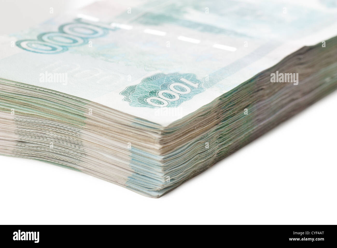 Stack of thousand rouble bills Stock Photo - Alamy