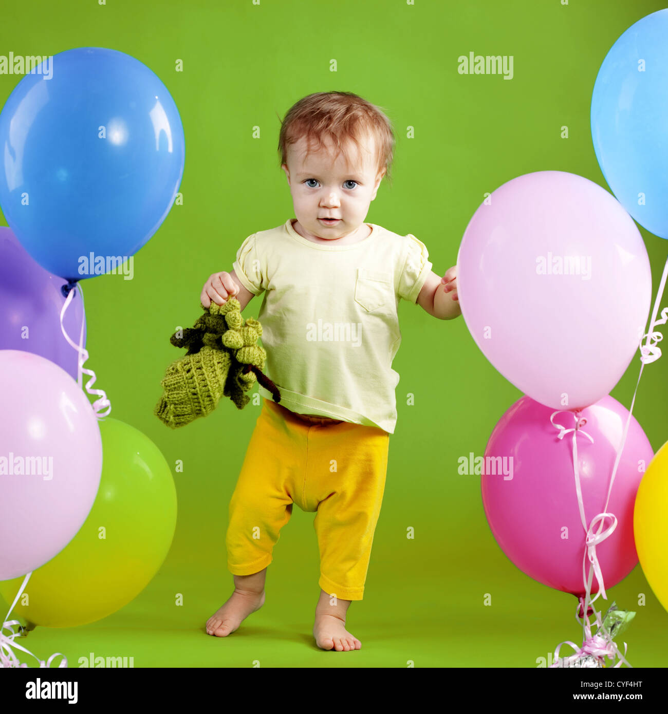 Baby first steps joyful hi-res stock photography and images - Alamy