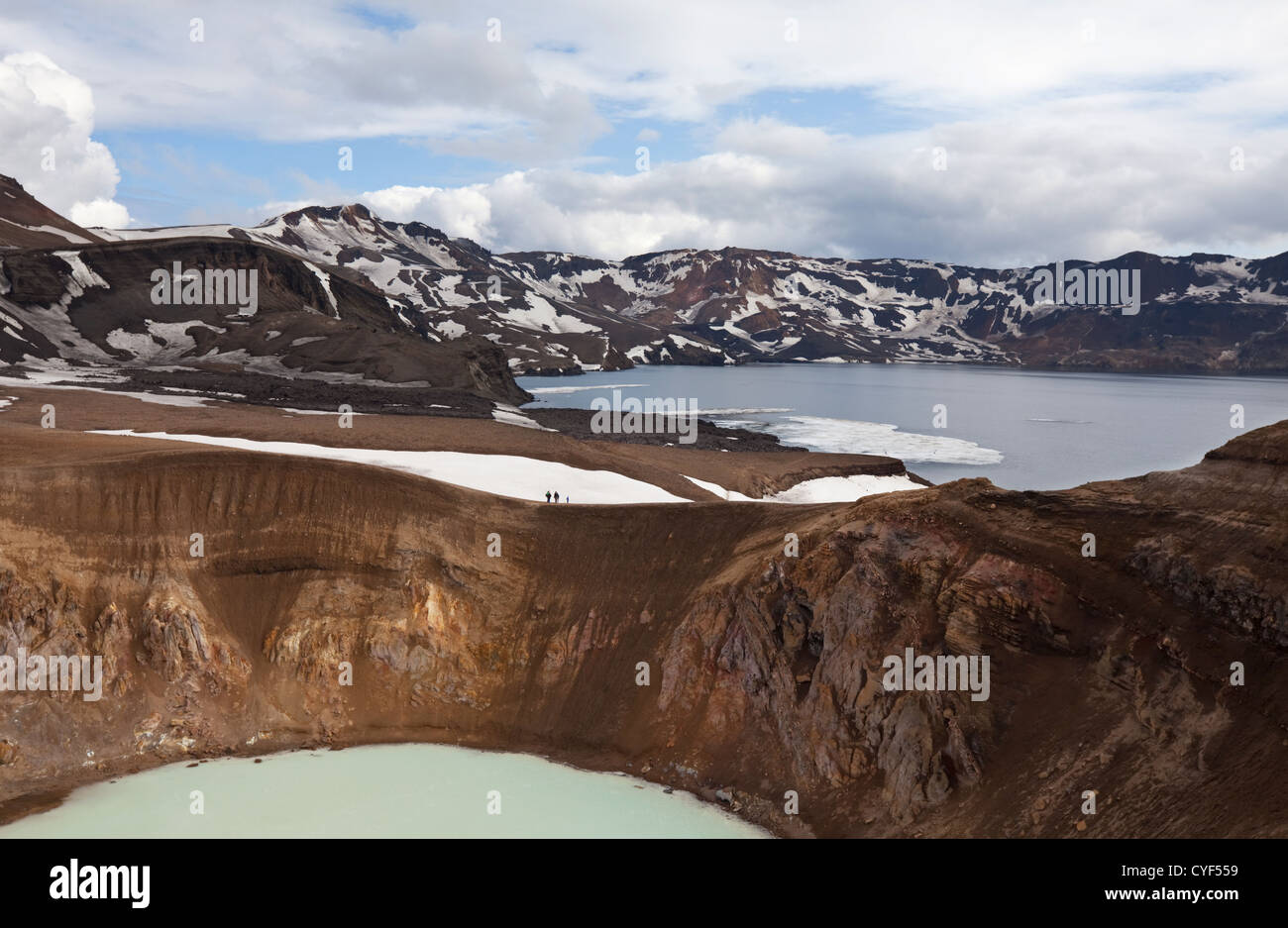 Vitio geothermal lake ,Askja ,Iceland Stock Photo - Alamy