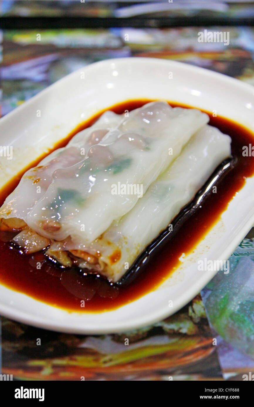 Chinese rice roll with pork inside Stock Photo - Alamy