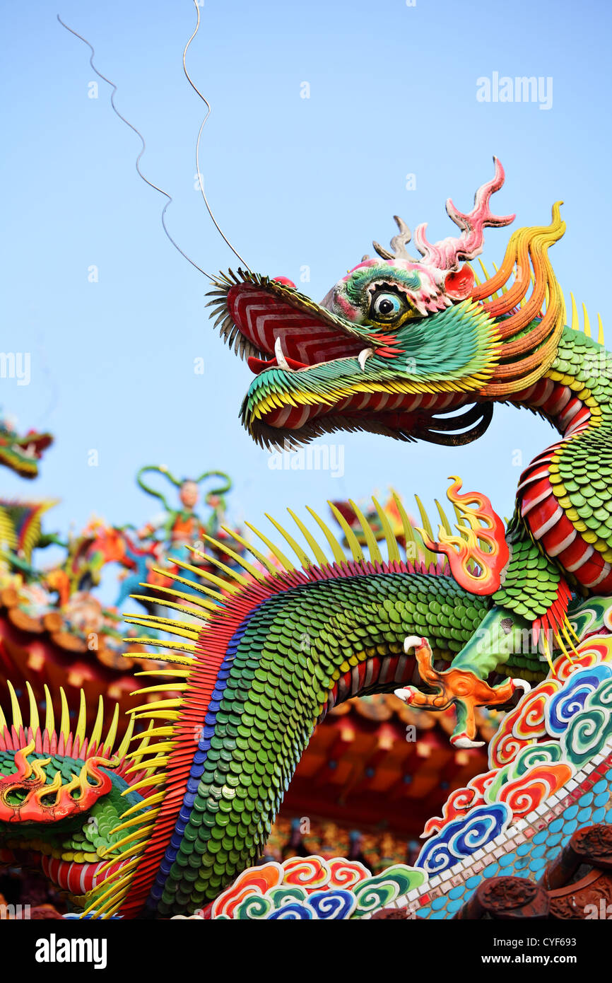 Asian temple dragon Stock Photo - Alamy