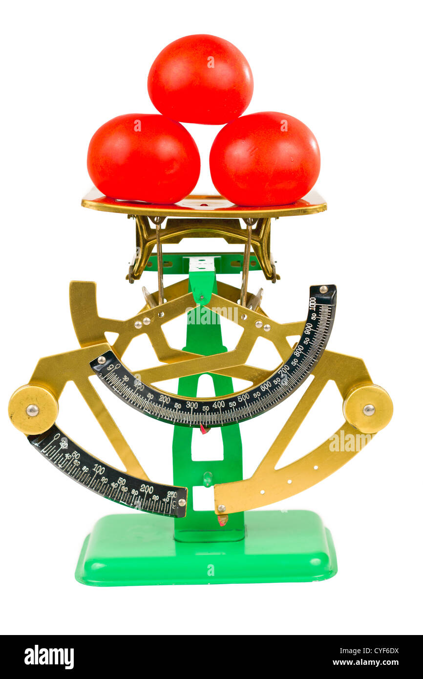 Tomato on weighing scale hi-res stock photography and images - Alamy