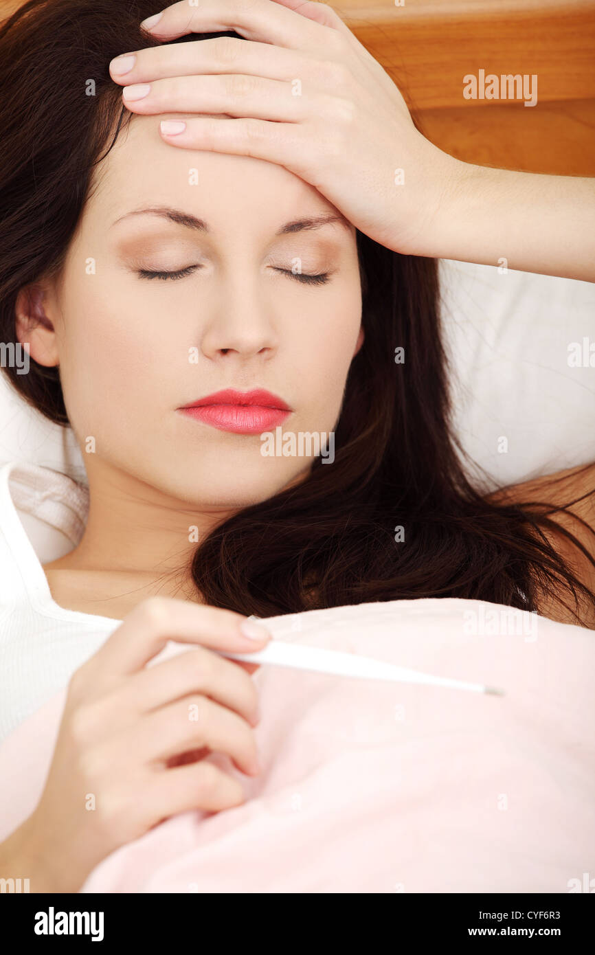 Blood test woman having hi-res stock photography and images - Alamy