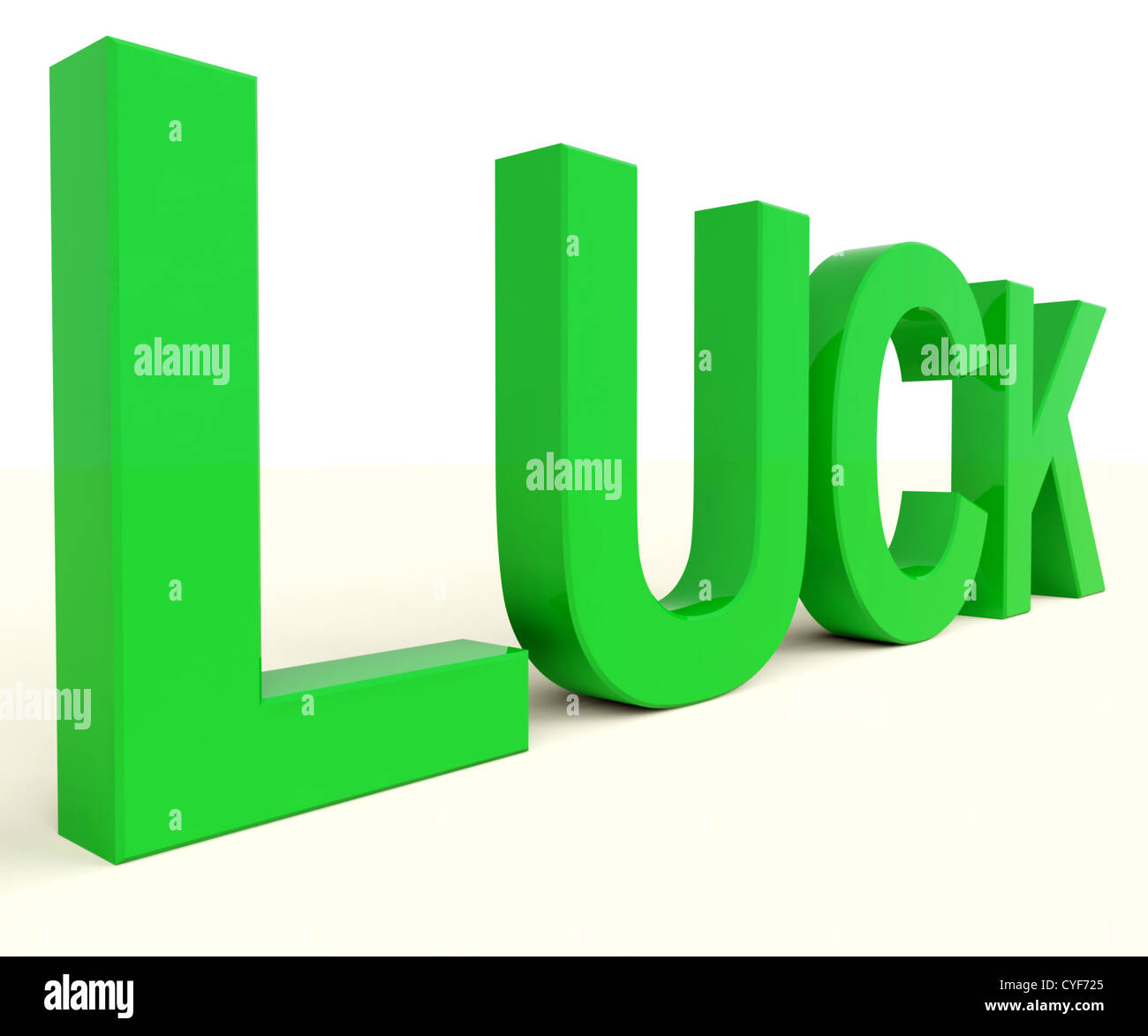 Luck Word Representing Risk Fortunes And Chance Stock Photo - Alamy
