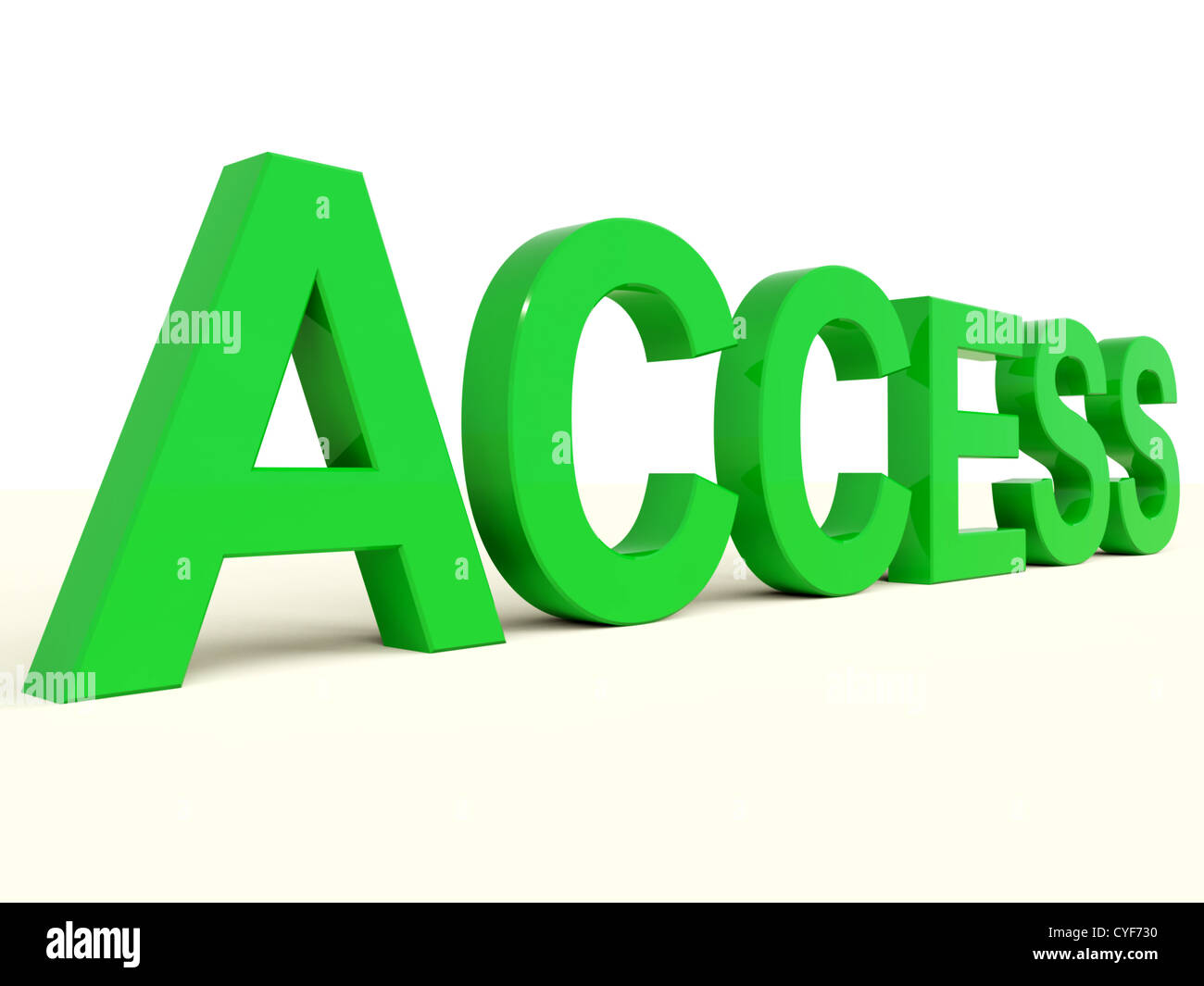 Access Word In Green Showing Permissions And Security Stock Photo - Alamy