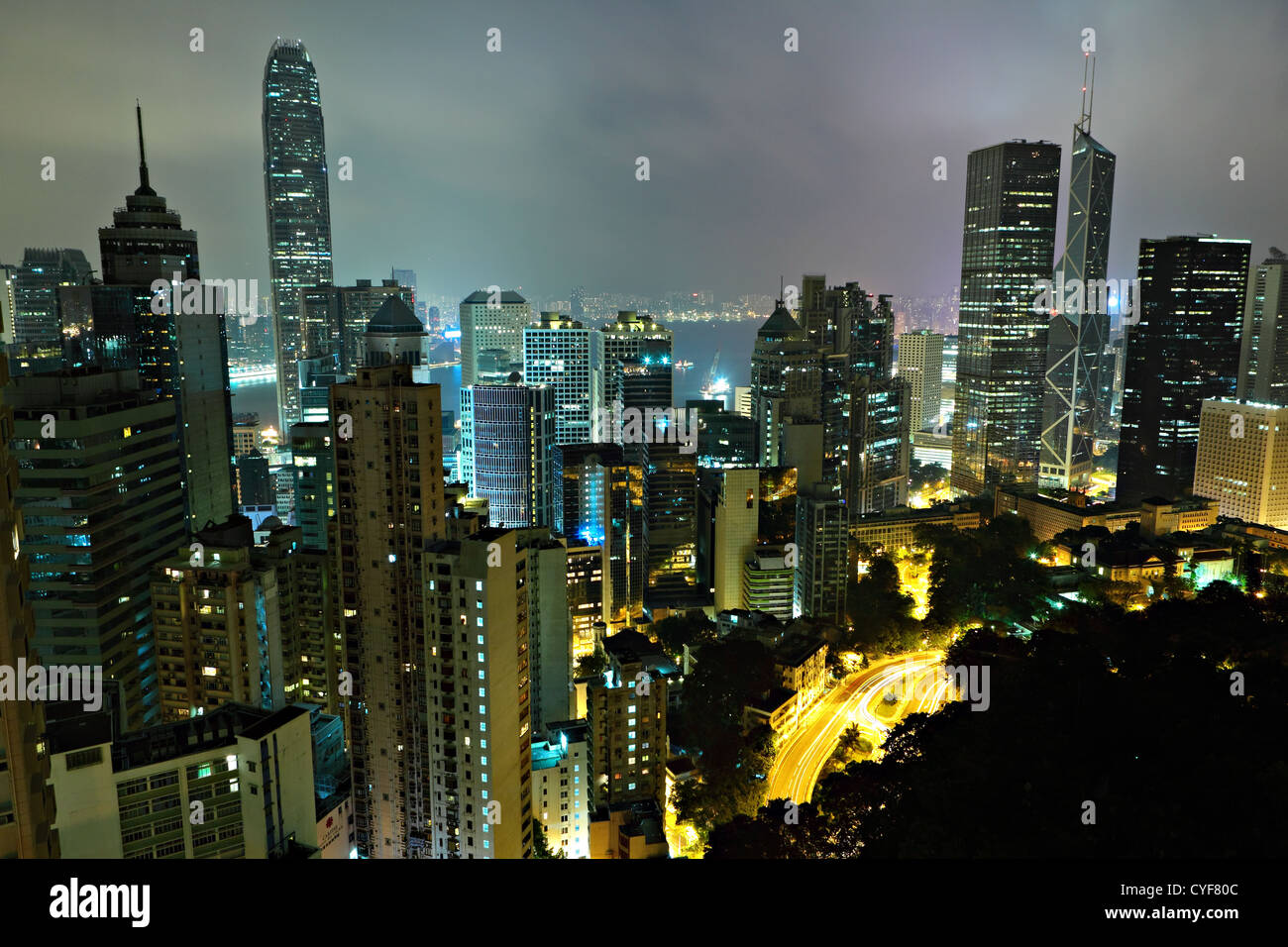 night view of Hong Kong Stock Photo - Alamy