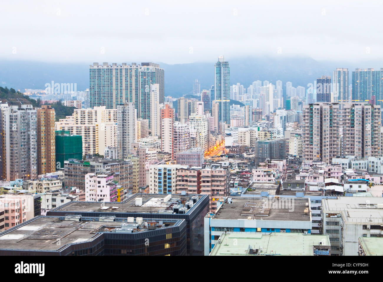 Hong Kong housing development Stock Photo - Alamy