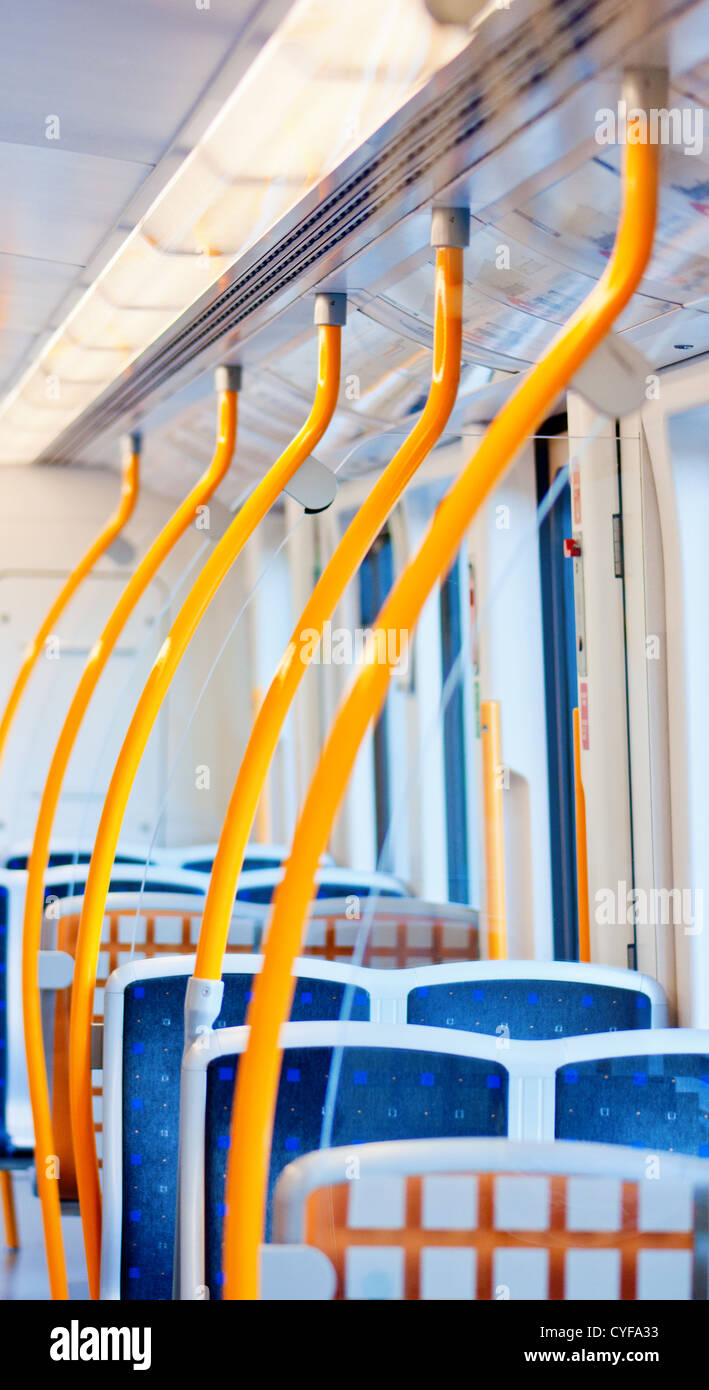 Inside a metro carriage Oslo Norway Stock Photo - Alamy