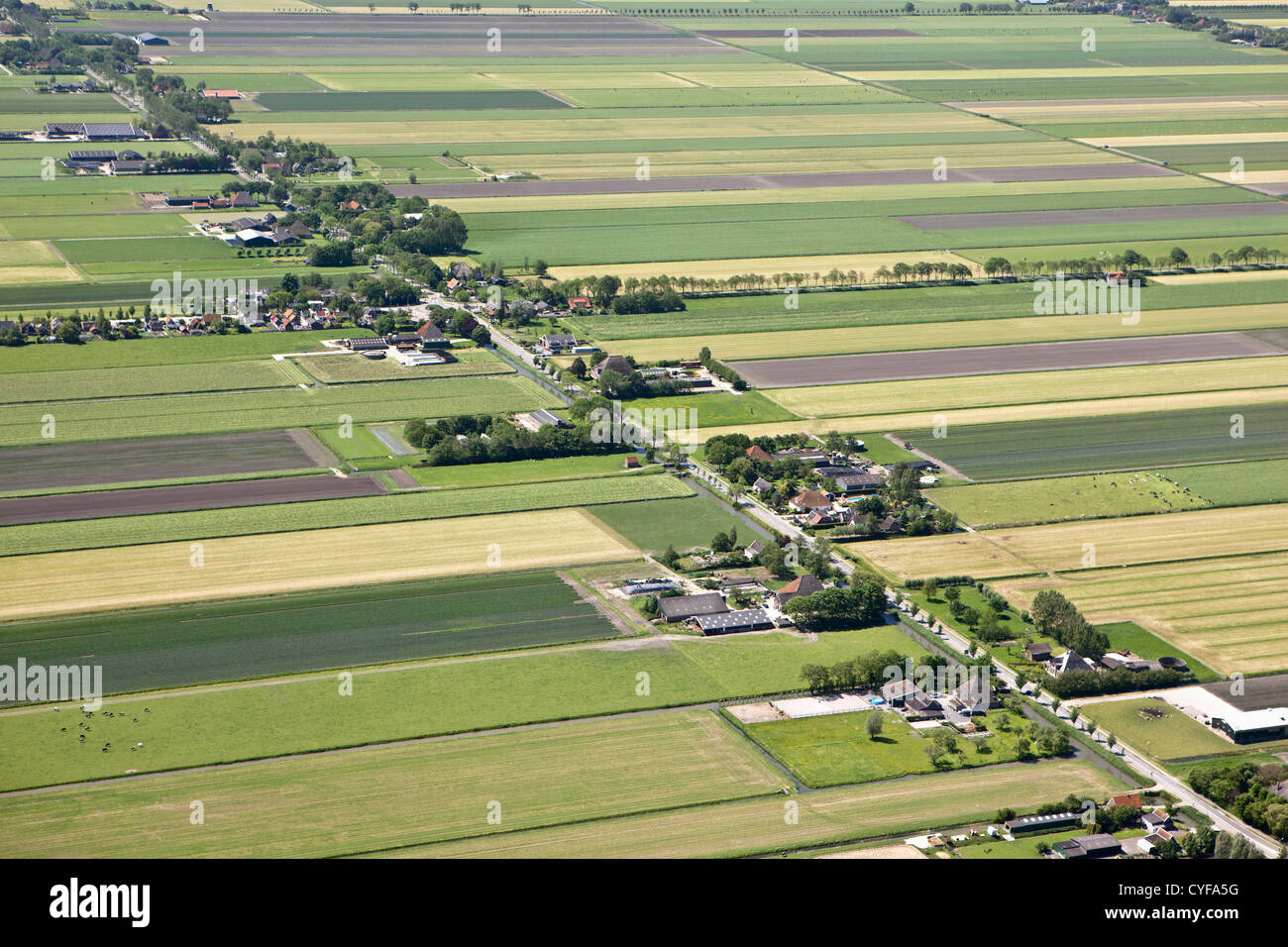 The Netherlands, Midden Beemster, Aerial Beemster Polder. UNESCO World ...
