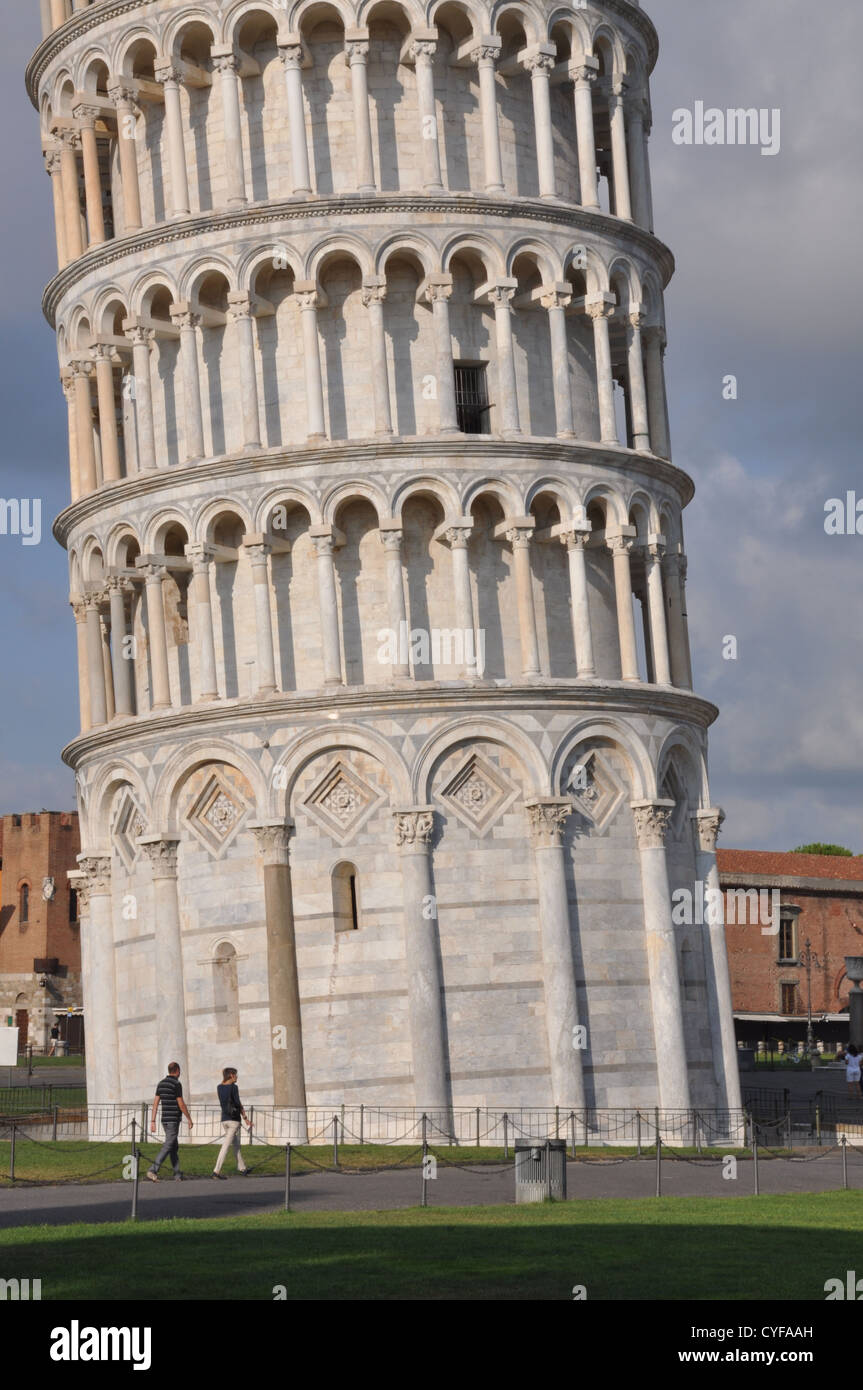 The Leaning Tower of Pisa, symbol of European holidays in Italy Stock ...