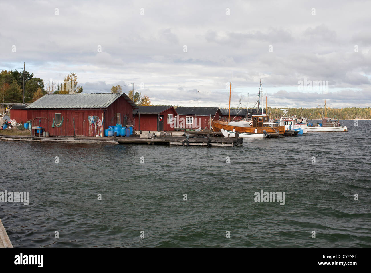 Old fishing camp Stock Photo - Alamy