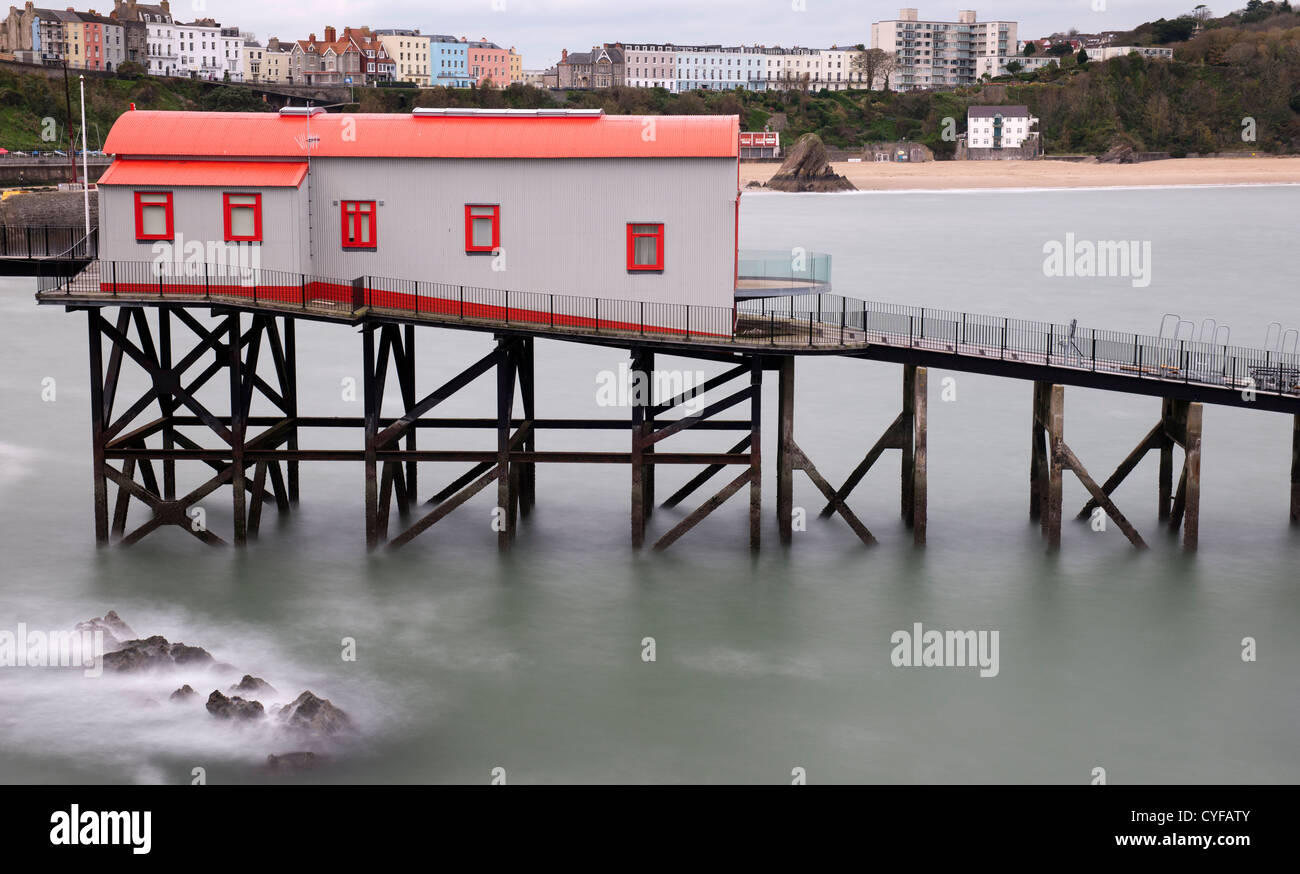 View of the old Tenby Lifeboat Station (boathouse) which has now been ...