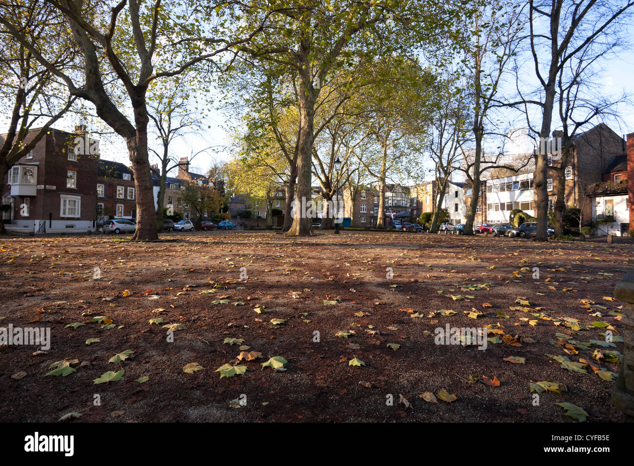 Pond square autumn highgate hi-res stock photography and images - Alamy