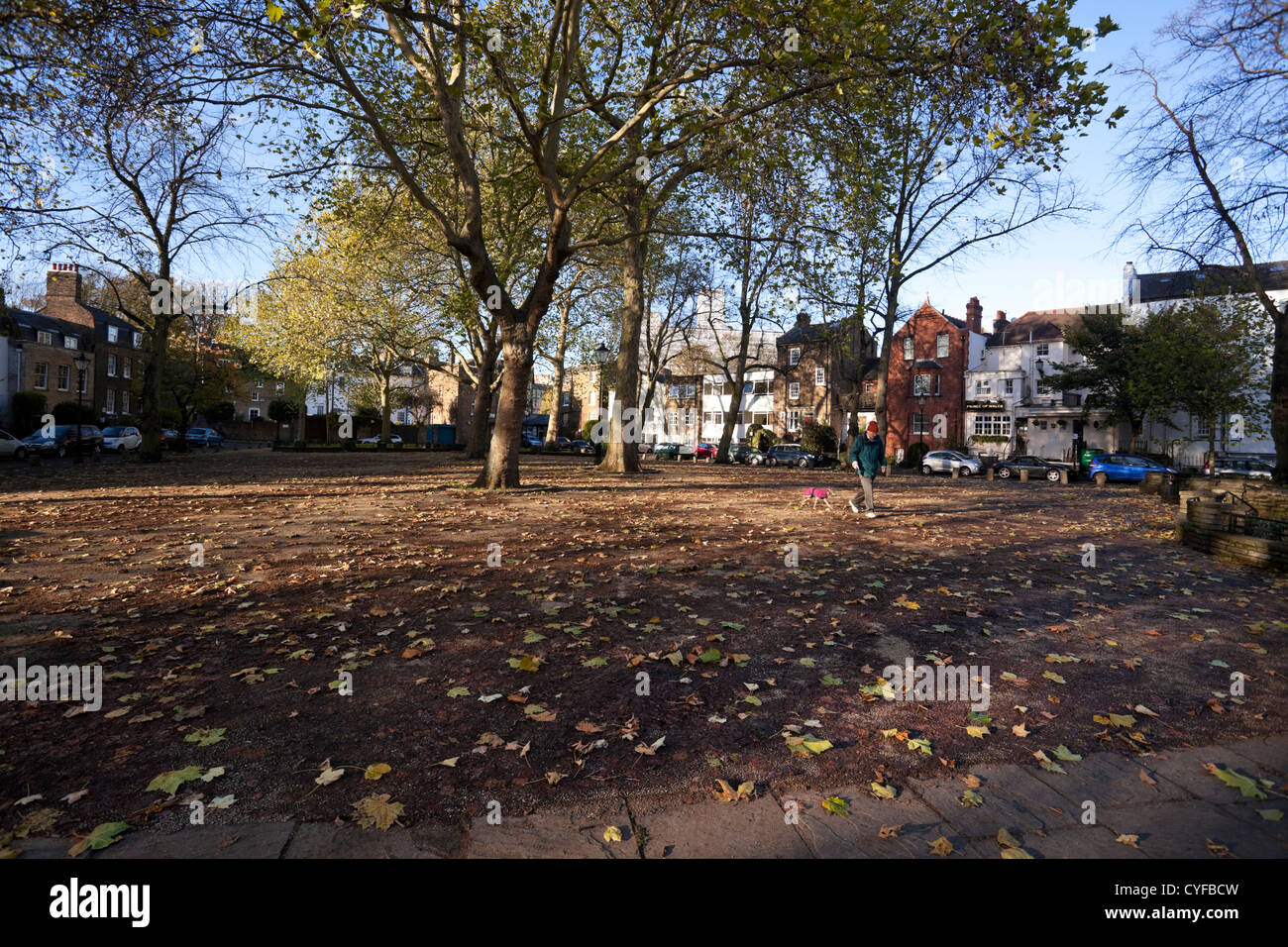 Pond square autumn highgate hi-res stock photography and images - Alamy
