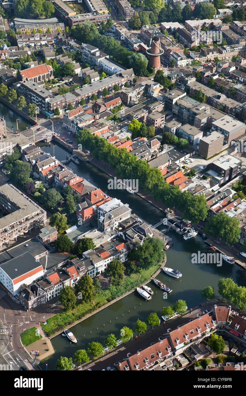 The Netherlands, Utrecht. Sluice called Weerdsluis, start of river ...