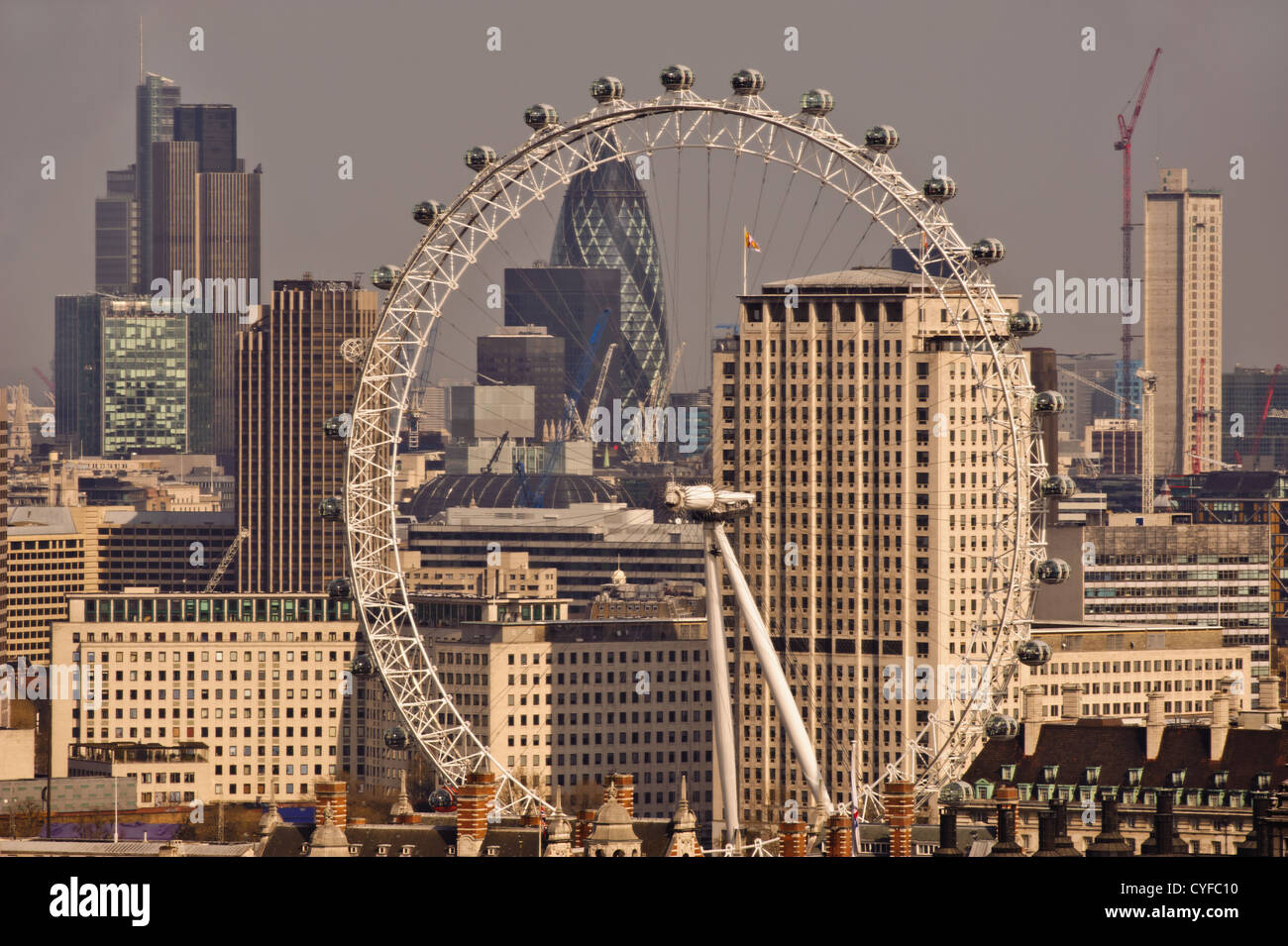 Panoramic image at city of london and tower of london hi-res stock ...